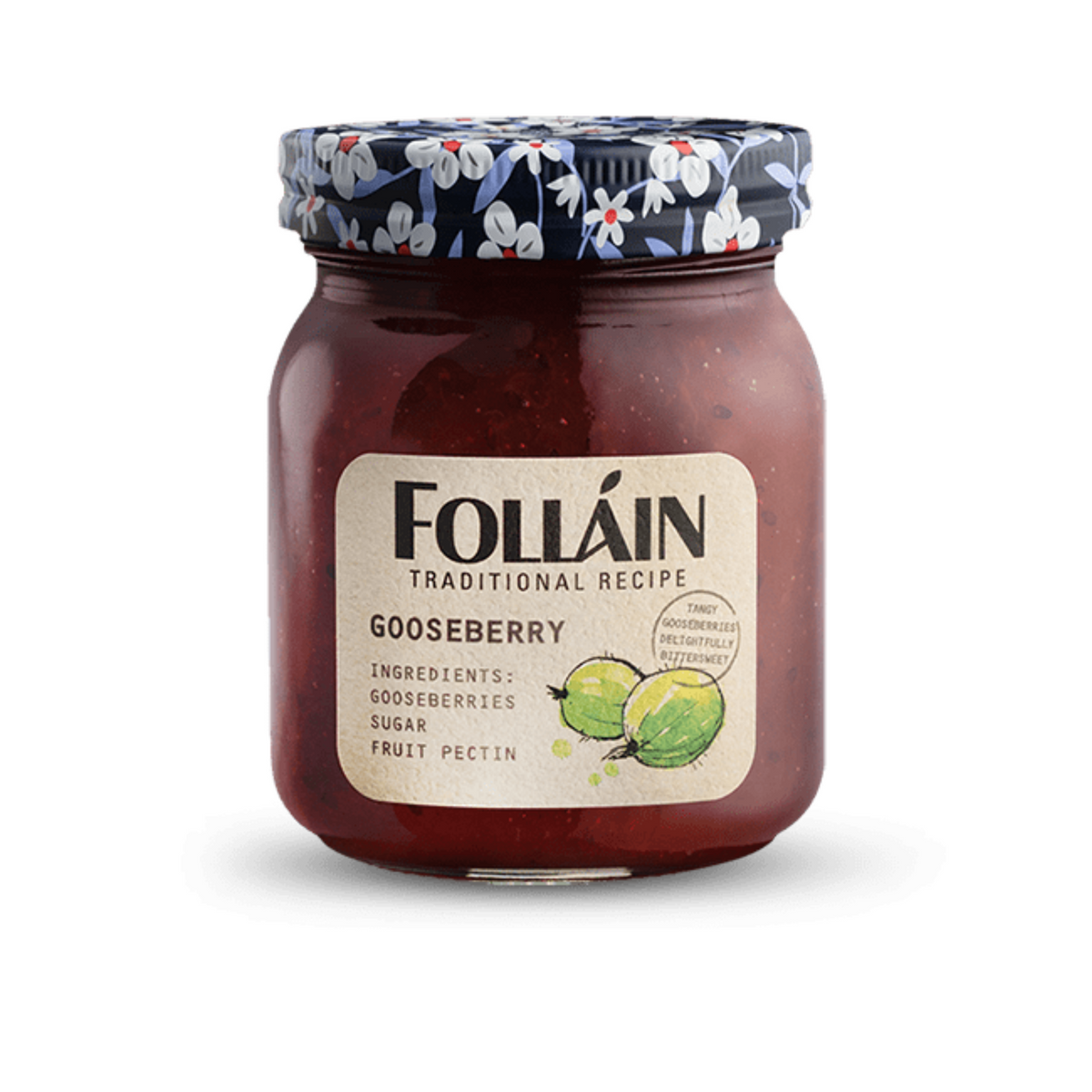 Follain Traditional Gooseberry Jam - 370g | Buy British Groceries in ...