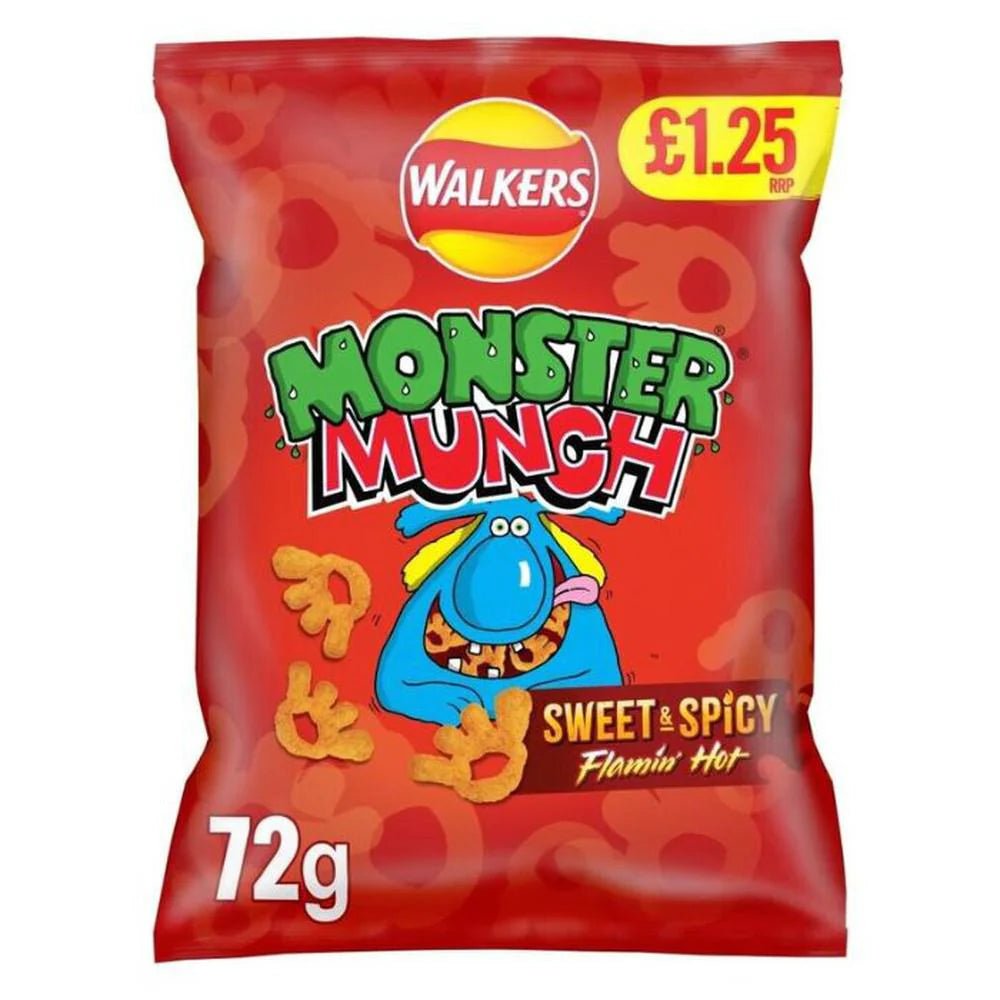 Monster Munch Big Bag Flamin' Hot - 72g | British Store Online — The ...