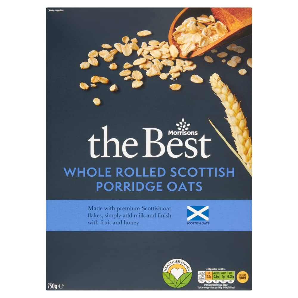 Morrisons Whole Rolled Scottish Porridge Oats - 750g | Buy British ...