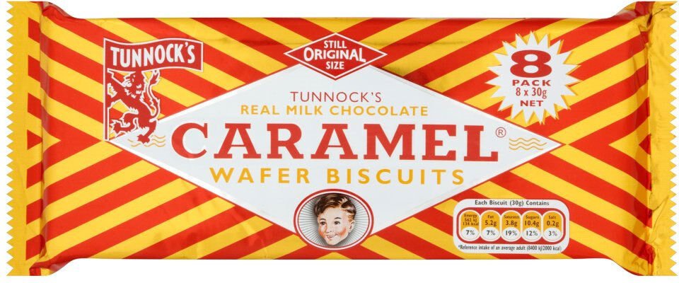 Tunnocks Milk Chocolate Caramel Wafers - 8 pack | British Store Online ...
