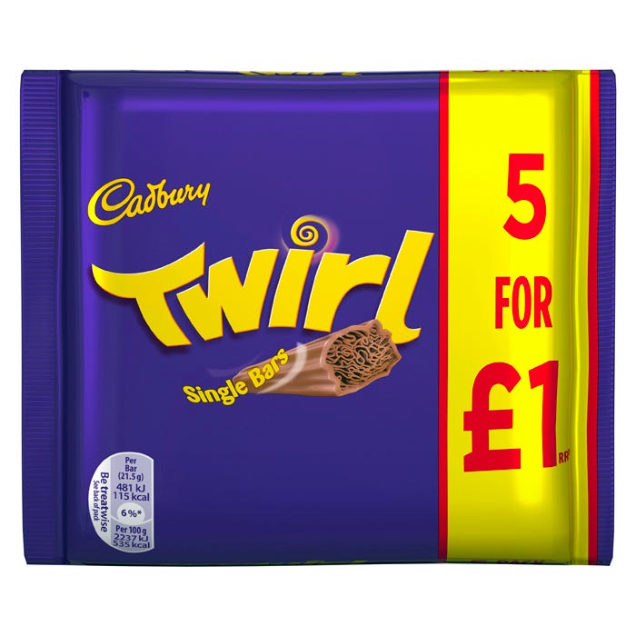 Cadbury Twirl - 5 Pack | British Store Online — The Great British Shop