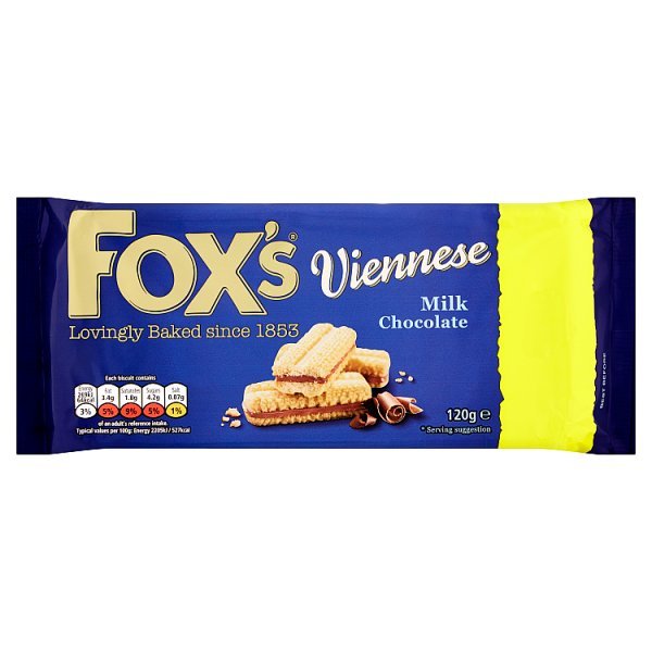 Fox's Milk Chocolate Viennese Melts - 120g | Buy British Groceries in ...